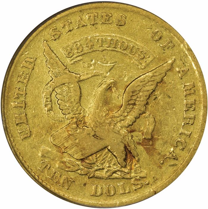 1852年 カリフォルニア ゴールドイーグル 10ドル金貨(PCGS/XF45) – cocoin.jp